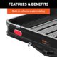 CURT 18112 50 x 30-1/2-Inch Black Aluminum Hitch Cargo Carrier with ...