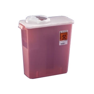 Sharpstar In-Room Sharps Container, Mailbox Lid, Red, 5qt. 8507SA (Pack ...
