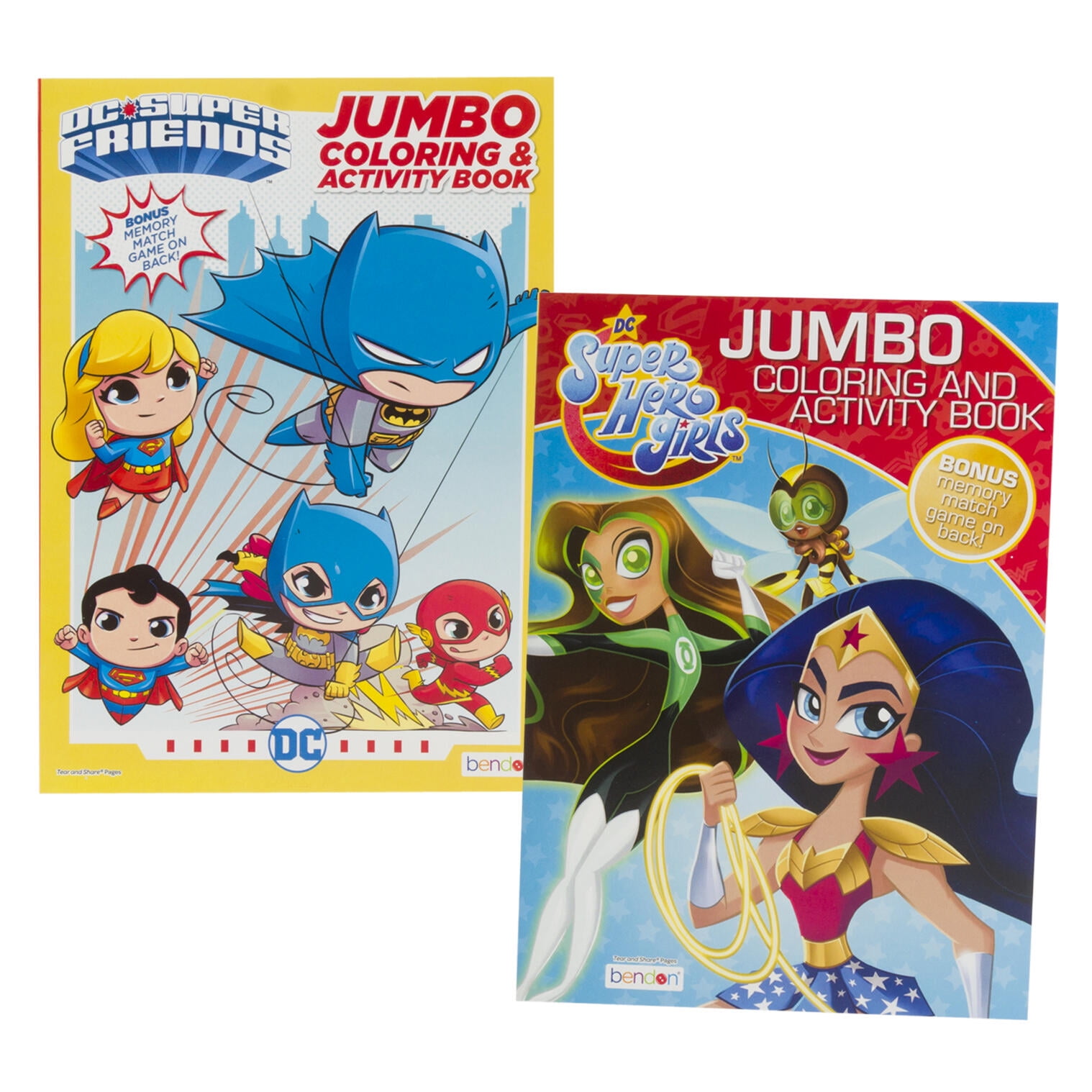 80pg DC Superheroes Coloring Book- 2 PCS - Walmart.com