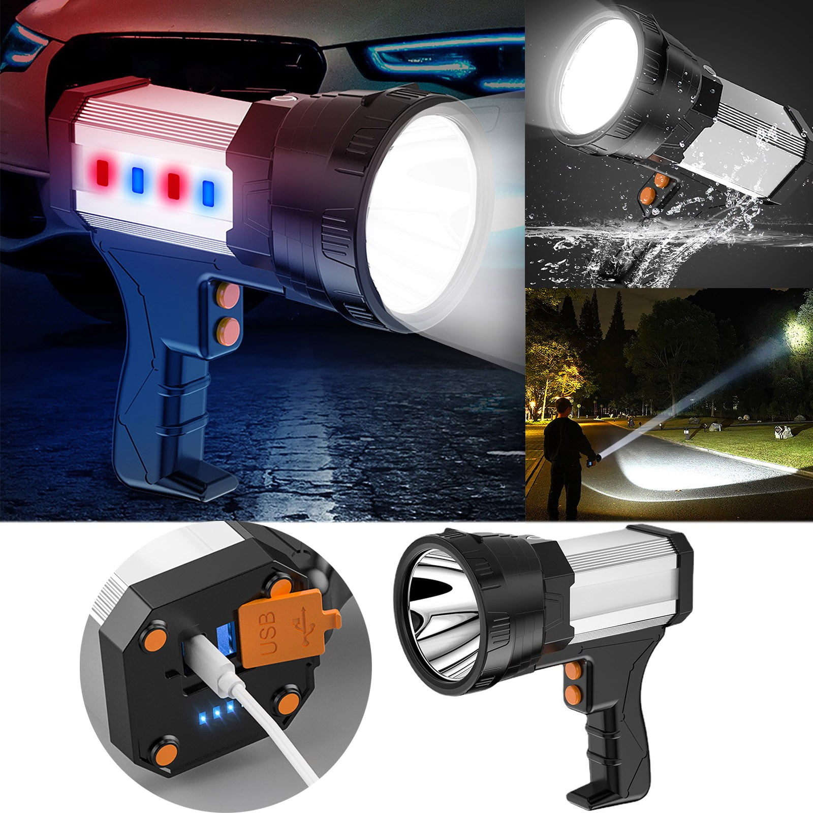Click here for Wifklsiipg Led Flashlight Spotlight With Energy Sa... prices