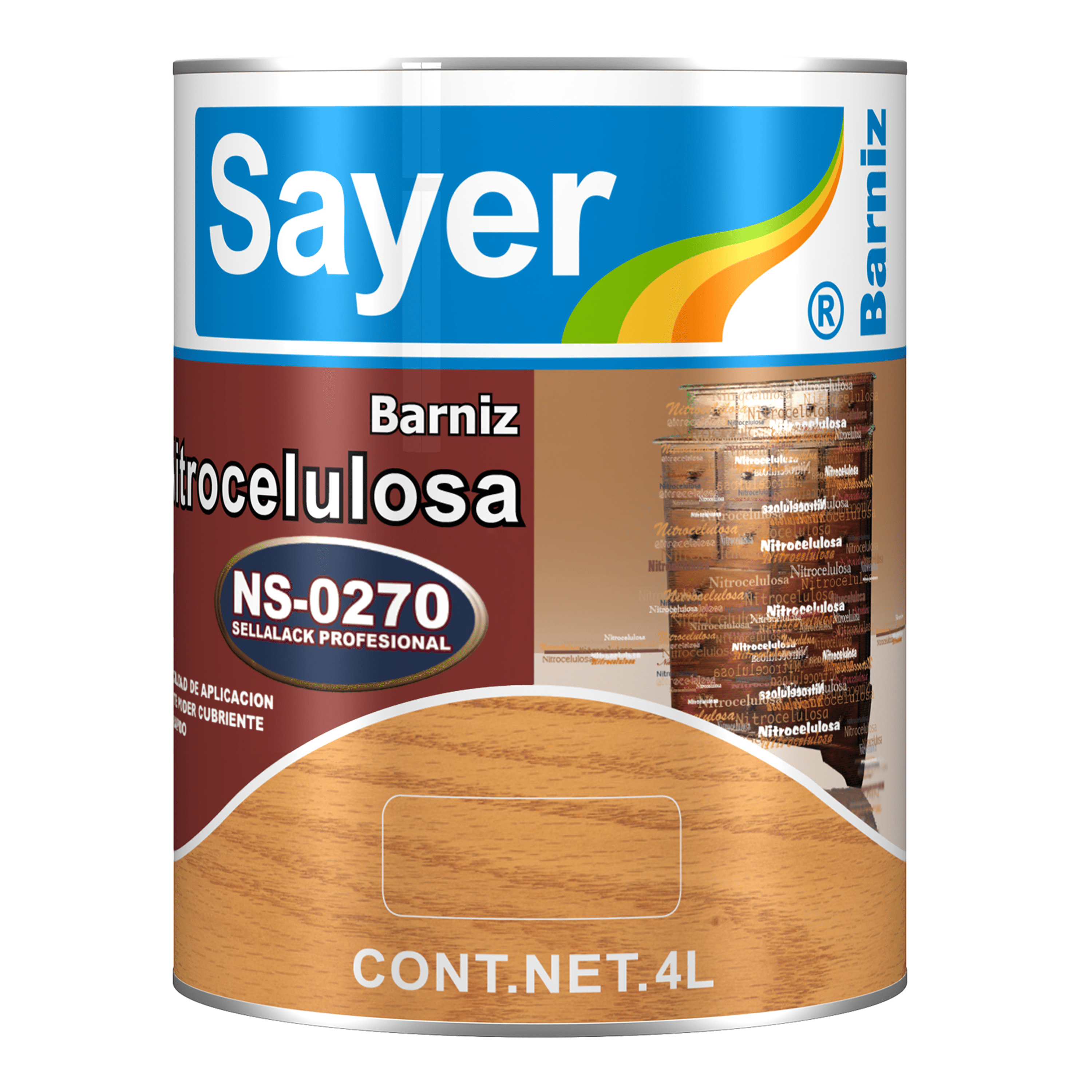 Sellador Para Madera Sayer Sellalack Profesional 4 Litros Transparente ...