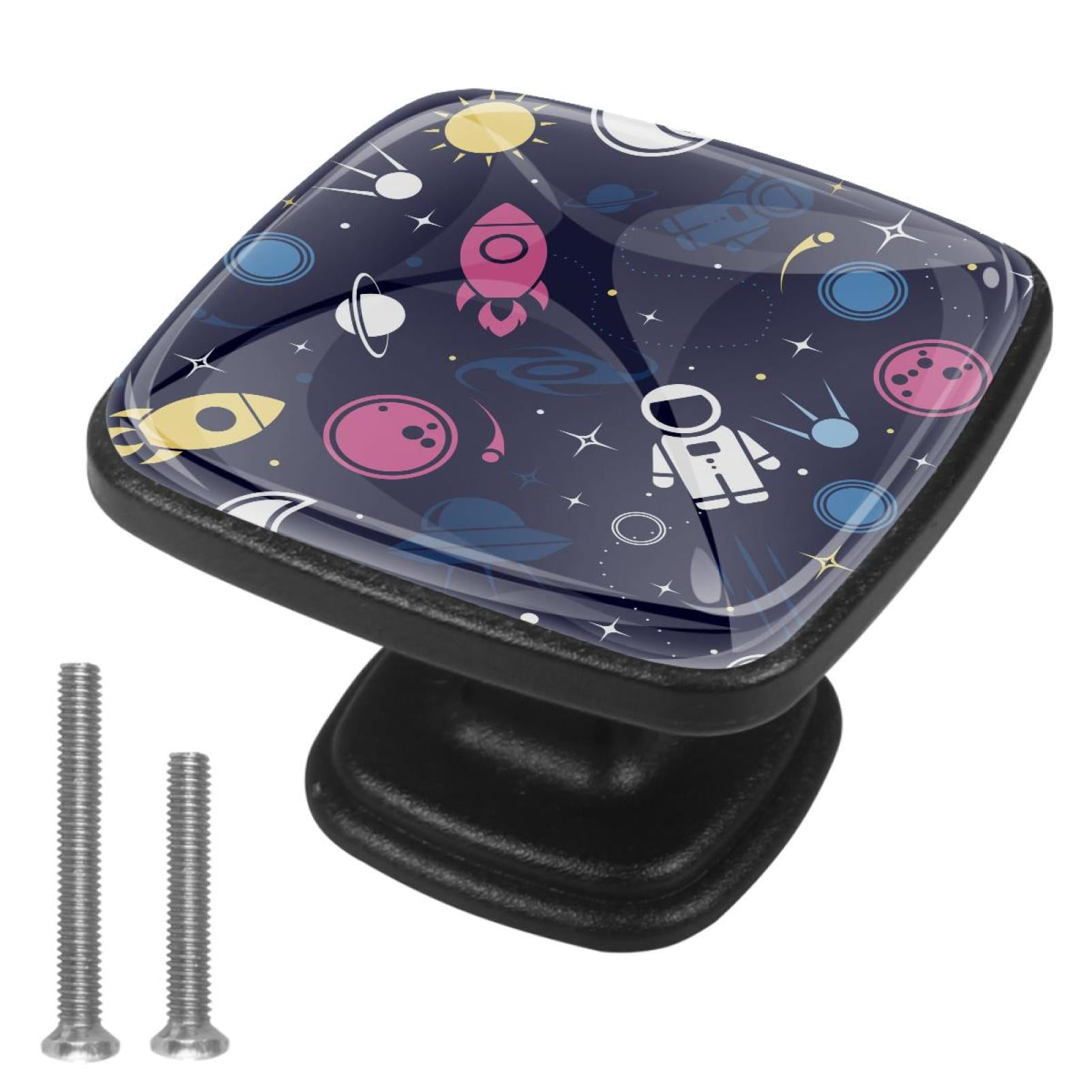 4 Pcs Cabinet Handle Drawer Pulls Rocket Astronaut Spacecraft Planet ...