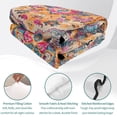 90x96in Quilt Bedding Set, Retro Medieval Turkish Tattoos Lightweight ...