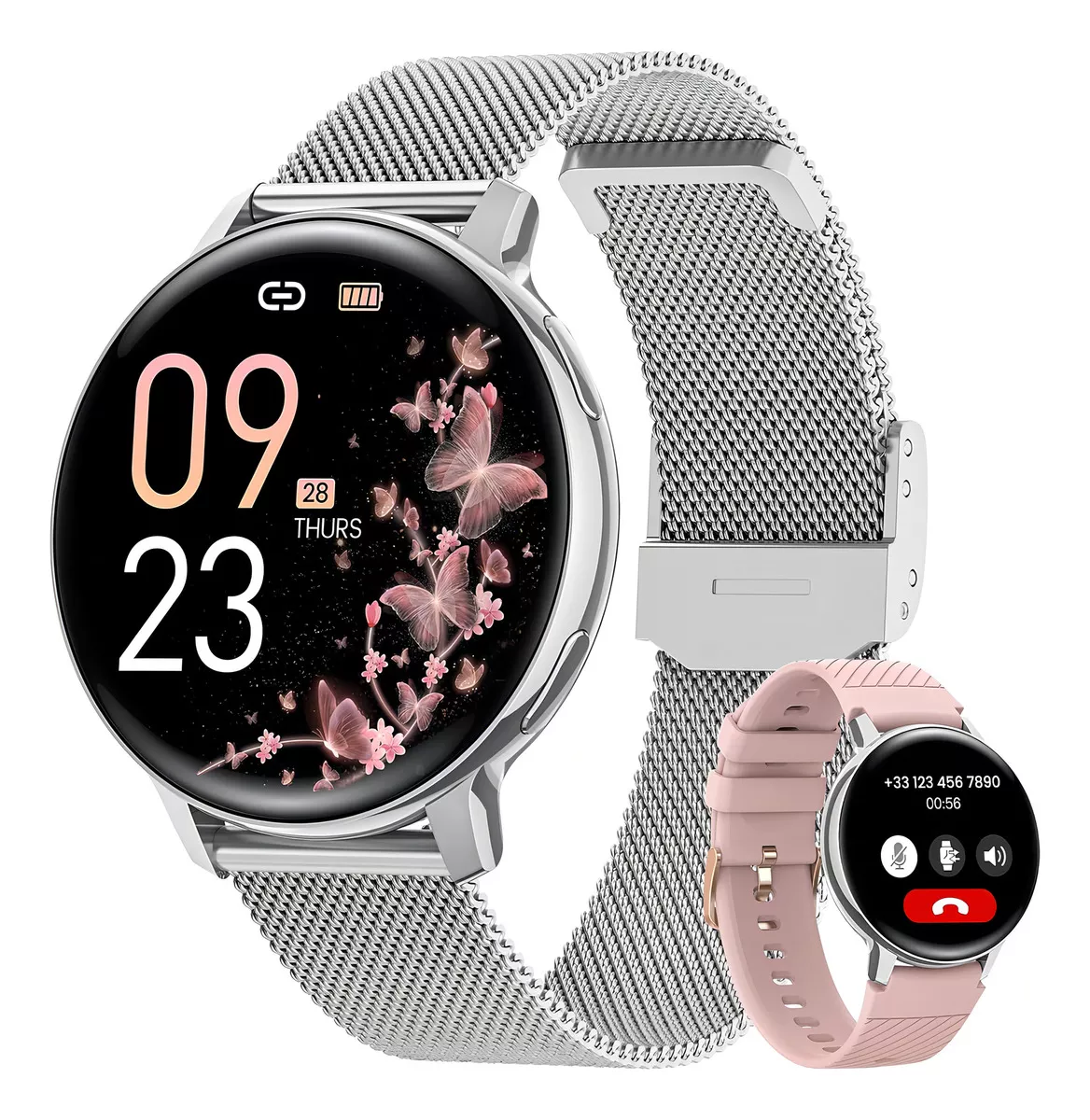 Smartwatch Reloj Inteligente Mujer S53 con Llamadas, 1,39" Pantalla ...