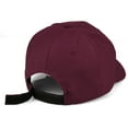 Daxton Premium Mid Profile Hat Semi Curved Visor Burgundy Cap White ...