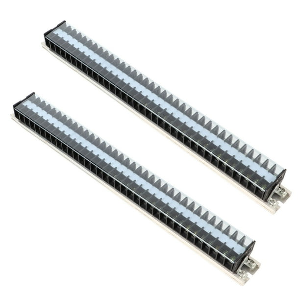 Wire Terminal Strip Block,2PCS 660V 15A Wire Rail Terminal Strip Block ...
