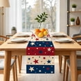 ARTSLION Waterproof Table Runner 13x204 Inch Polyester Wipe Clean Patio ...