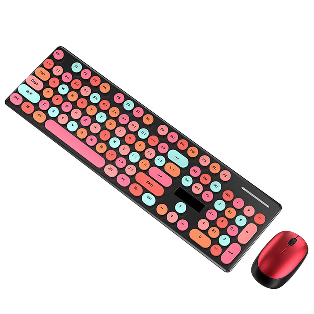 Keyboard Mouse Set Wireless Computer Laptop Mute Gaming Mice Keyboard ...