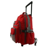 Rolling Backpack Heavy Duty School Backpack with Wheels Deluxe Rolling ...