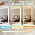 FENNIO 23" x 18" Vanity Mirror with Lights，LED Makeup Mirror，Hollywood ...