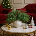 24 Pcs 18 Inch Real Touch Norfolk Pine Branches Christmas Greenery ...