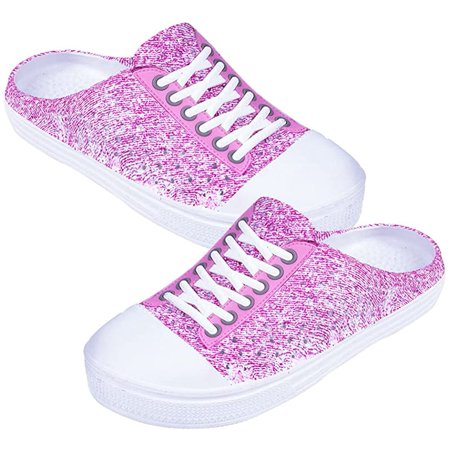 Mule Sneakers Slip on Comfortable Open Back Flats Slippers Slides Beach ...