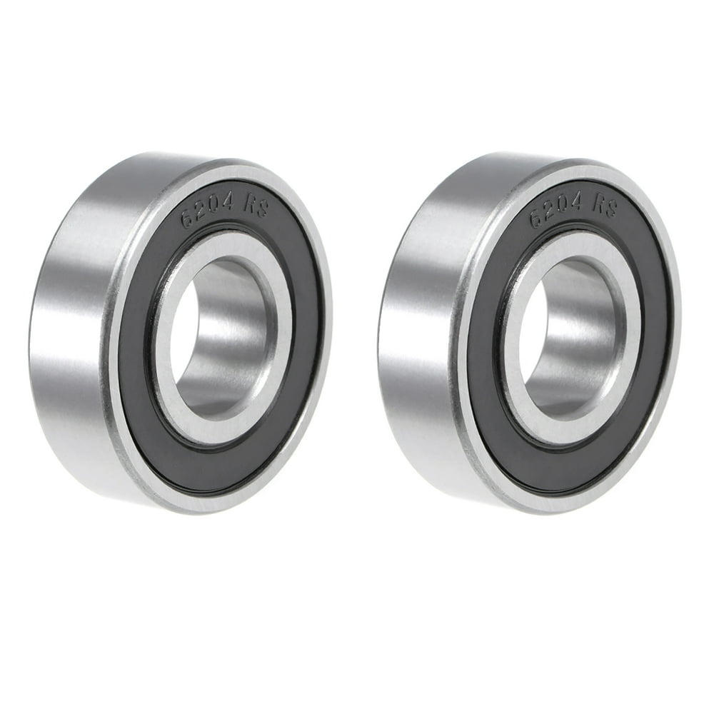 6204-2RS Ball Bearing 20x47x14mm Double Sealed ABEC-3 Bearing 2pcs ...