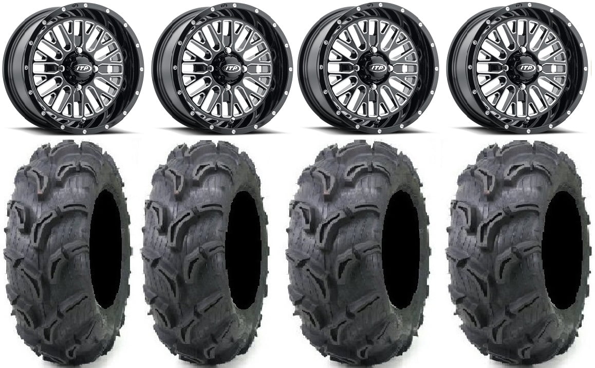ITP Momentum 14" Wheels Milled 30" Zilla Tires Polaris RZR XP 1000 ...