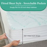 California Design Den Plush Full Size 3-Zone Quilted Cooling Mattress ...