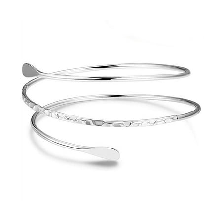 Metal Arm Cuff Upper Arm Bracelet Band for Women Gold Silver Color ...