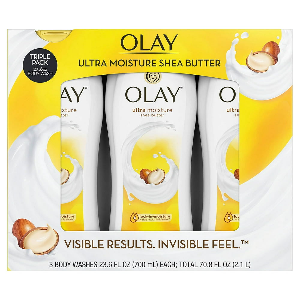 Olay Ultra Moisture Shea Butter Body Wash 23 6 Fl Oz 3 Pk