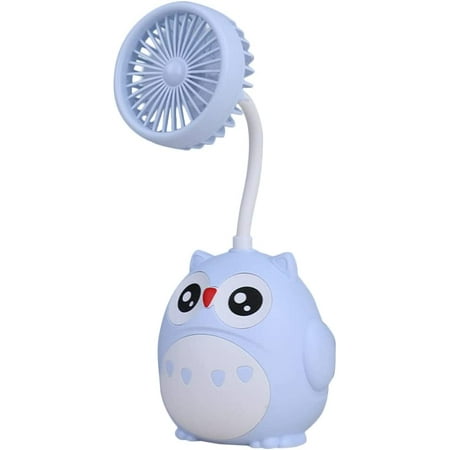 Surrme Cartoon Owl Fan 360 Degree Rotation Mini Portable Fan Pen Holder ...