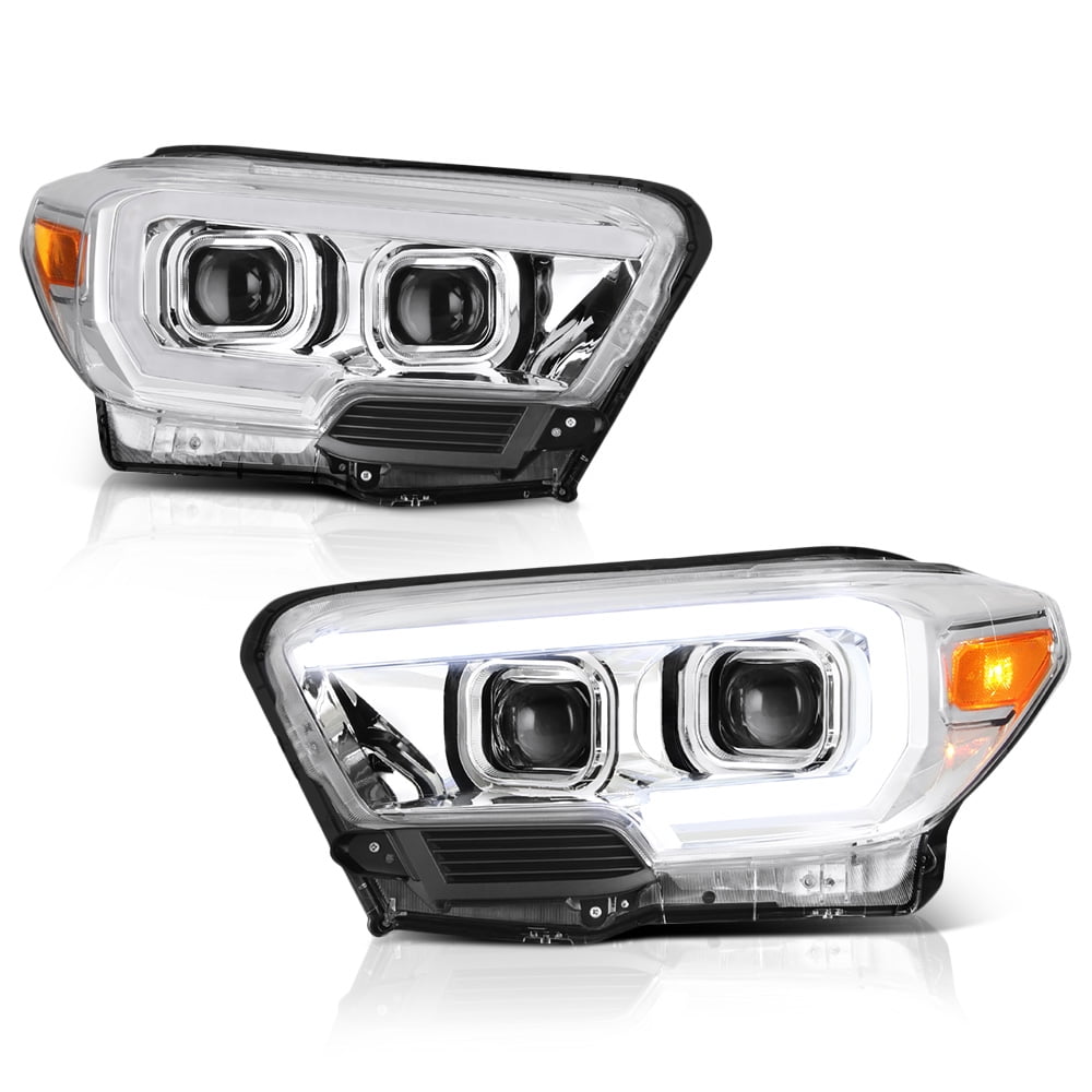 VIPMOTOZ Quad Projector Headlight Assembly For 2016-2018 Toyota Tacoma ...