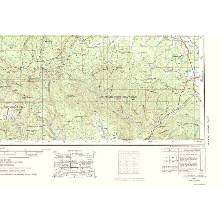 Holbrook Arizona Map