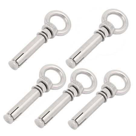 M6x60mm 304 Stainless Steel Wire Rope Expansion Shield Anchor Eye Bolt ...