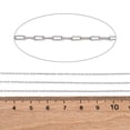 304 Stainless Steel Paperclip Chains Soldered Stainless Steel Color 2 ...