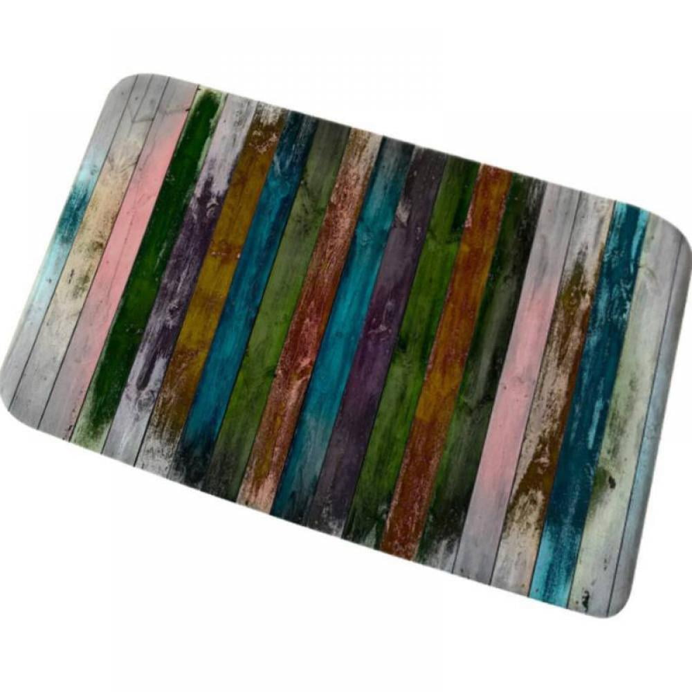 Non-Slip Dark Multi Rugs 15.7" x 23.6" Dark Multi Color,Flannel Fabric ...