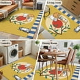 Area Rug for Living Room, Yellow Cat Cartoon Non-Slip Indoor Large ...