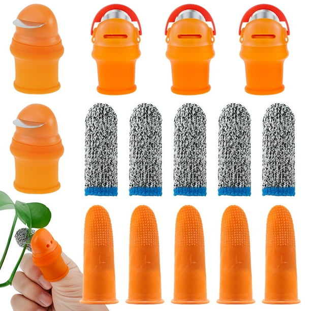 AMERTEER Garden Thumb Cutter Silicone Anti-Cut Finger Separator Cutter ...