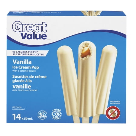 Great Value Vanilla Ice Cream Pops | Walmart Canada