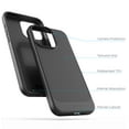 Encased Thin Armor Designed for iPhone 15 Pro Max Belt Clip Case, Slim Phone Case with Holster ...