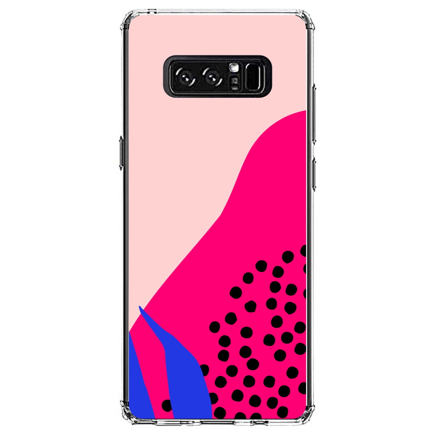 DistinctInk Clear Shockproof Hybrid Case for Samsung Galaxy Note 8 ...