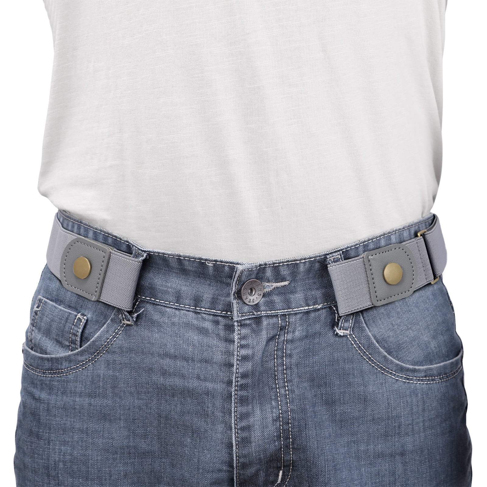 WHIPPY No Buckle Elastic Belt for Men, Nylon Stretch Buckle Free Belt ...