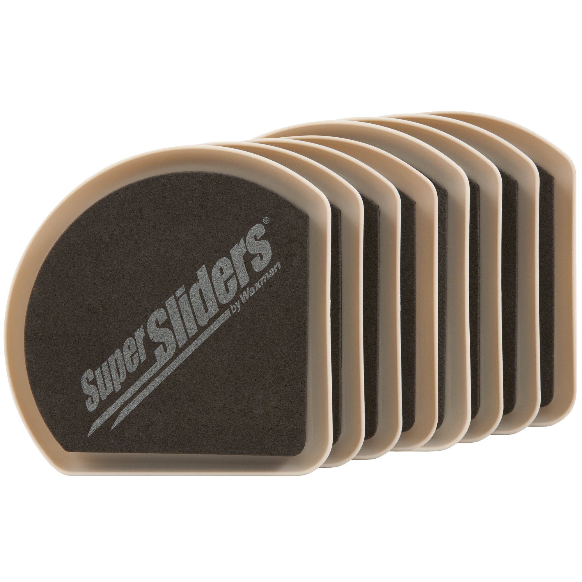 Super Sliders 5" Reusable Slide & Hide Sliders, Carpet, Beige (8 Pk ...