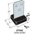 2 Pack Simpson Strong Tie CPT66Z 6x6 Concealed Post Base with Pins ...