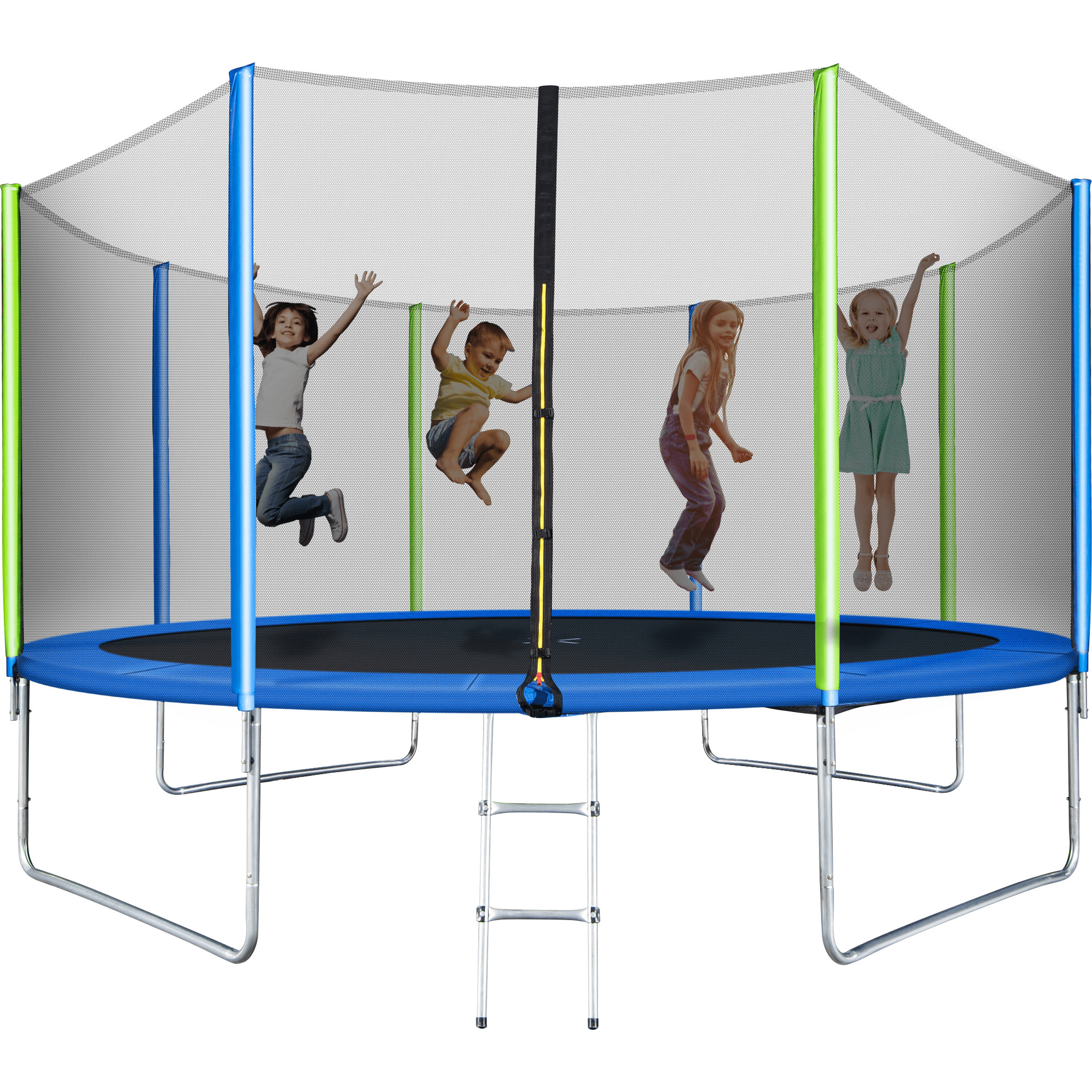 Jump Into Fun 14FT Trampoline With Enclosure 1000LBS Capacity For 6 7 jump-into-fun-14ft-trampoline-with-enclosure-1000lbs-capacity-for-6-7