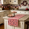 4th of July Table Runner 33x183cm, Patriotic Star & Stripes USA Flag ...