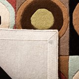 SAFAVIEH Soho Arla Geometric Circles Wool Area Rug, Multi, 7'6" x 9'6 ...