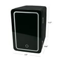 Personal Chiller LED Lighted Mini Fridge with Glass Hinged Door, 10.6 ...