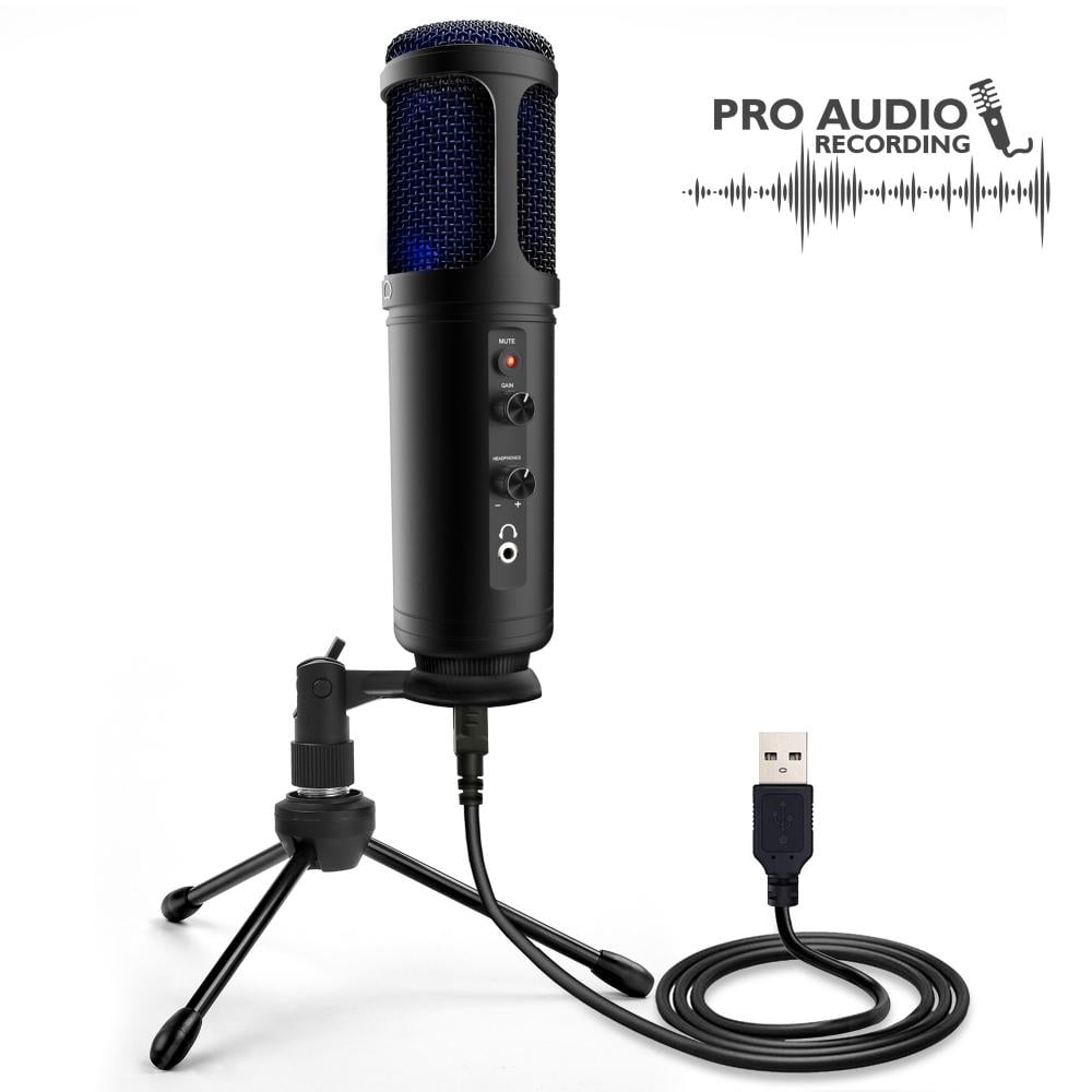 Pyle Universal Microphone XLR-to-USB Signal Adapter with Mix Audio ...