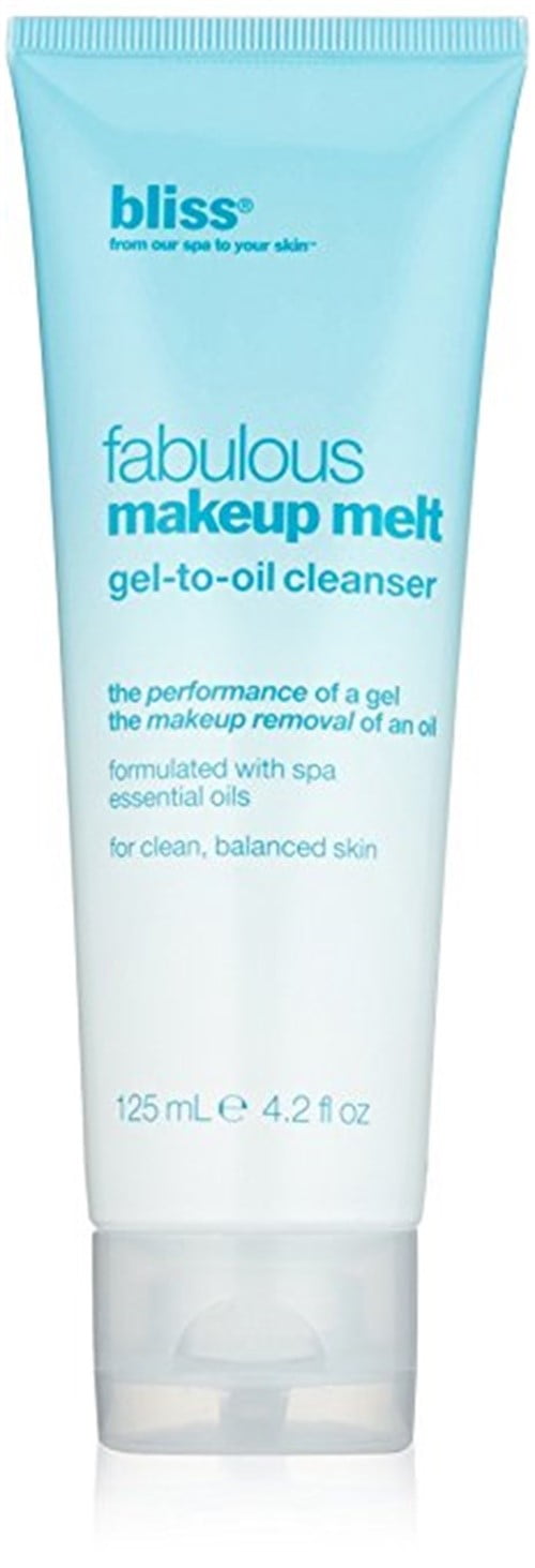 Bliss Fabulous Makeup Melt Gel-To-Oil Facial Cleanser 0.07 Oz - Walmart.com