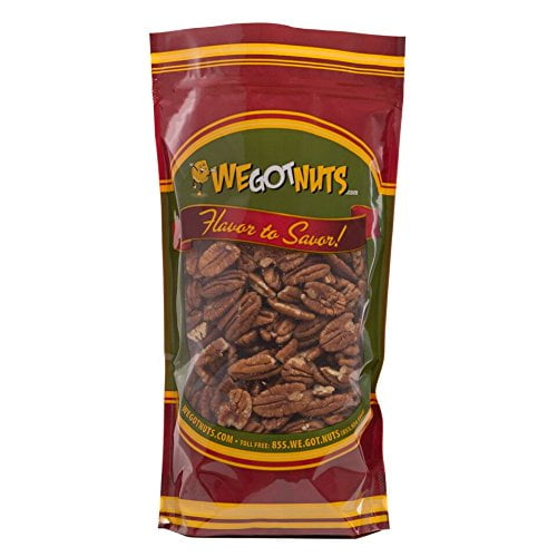 Pecans Shelled , Fancy , Mammoth Raw Unsalted Whole 1 Pound - Walmart ...