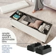 Hearth & Harbor Storage Ottoman Bench, Boucle 43" Ottoman with Storage ...