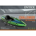 Intex Challenger K1 1-Person Inflatable Sporty Kayak Set with Aluminum ...
