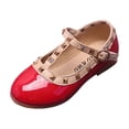 ATOGUTA Girls Dress Shoes Comfortable Mary Jane Ballet Flats Flower ...