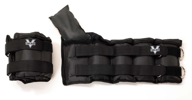 Valeo Adjustable Ankle/Wrist Weights - 20 lbs. Total (10 lbs. each ...