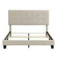 Platform Bed Frame, Queen Bed Frame with Headboard, Heavy Duty Fabric ...