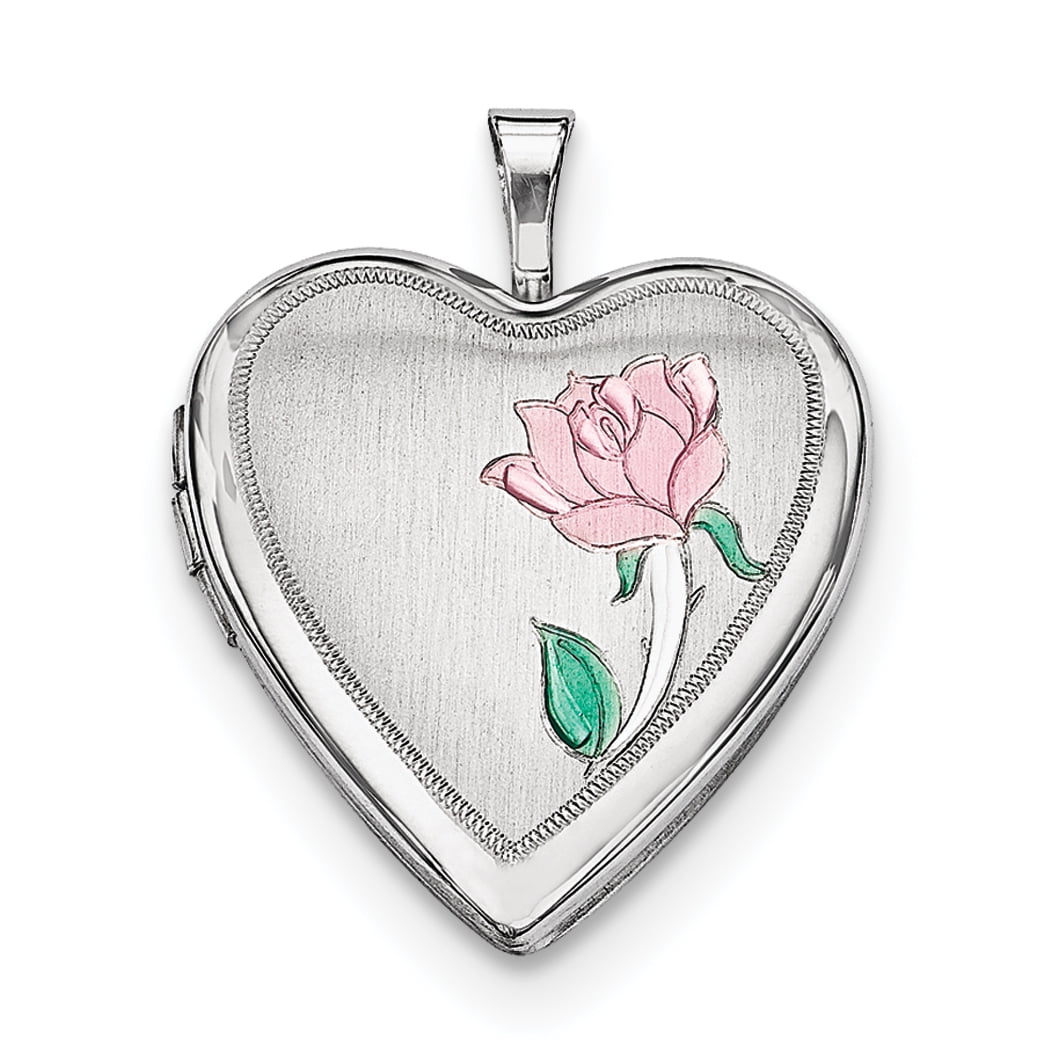Click here for Lockets Sterling Silver Rhodium-Plated 20mm Enamel... prices