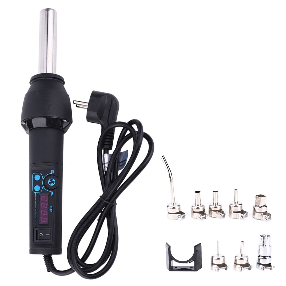 Digital Display Hot Air Gun Handheld Heat Gun Air Heater Blower with 8 ...