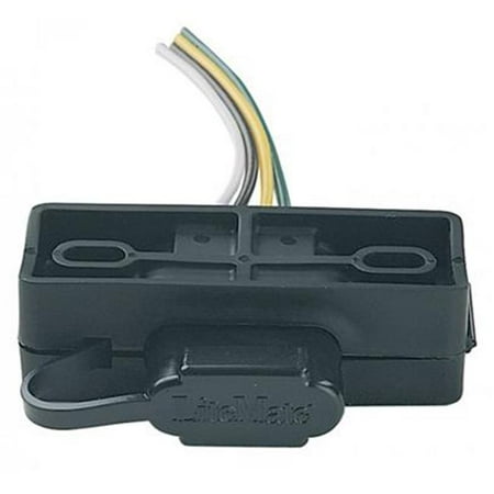 HOPPY 48595 4 Wire Flat Trailer Wiring Connector Mounting Bracket ...